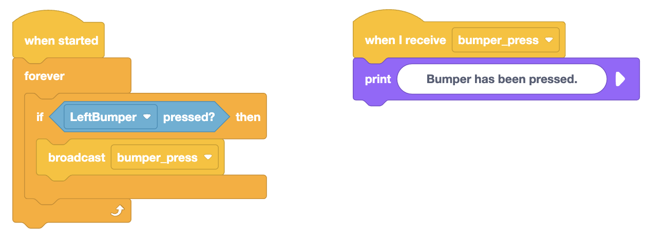 Comprehensive Guide To Vex V5 Blocks Events Vex Robotics Event Handling — Vexcode Documentation